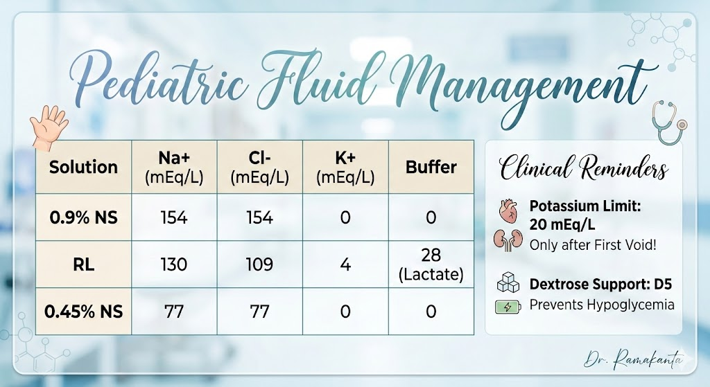 Pediatric Intravenous Fluid Management – Dr Ramakanta's Ideas